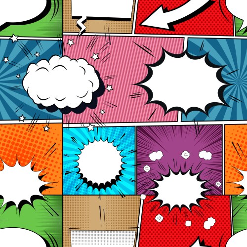 Comic book background Royalty Free Vector Image