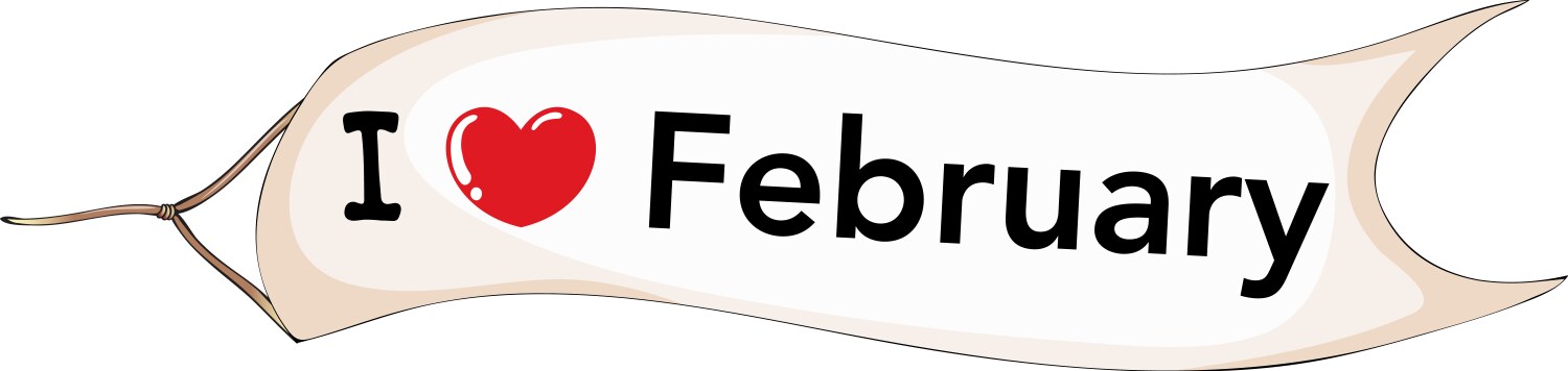 February Word Vector Images (over 5,600)