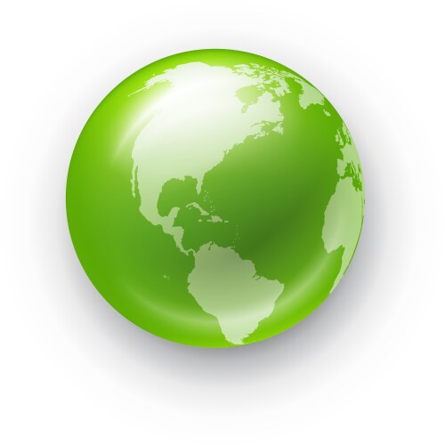 Realistic earth Royalty Free Vector Image - VectorStock