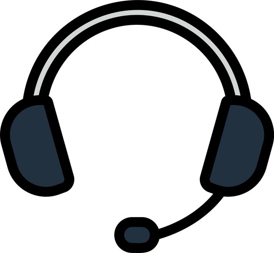 Headset icon Royalty Free Vector Image - VectorStock