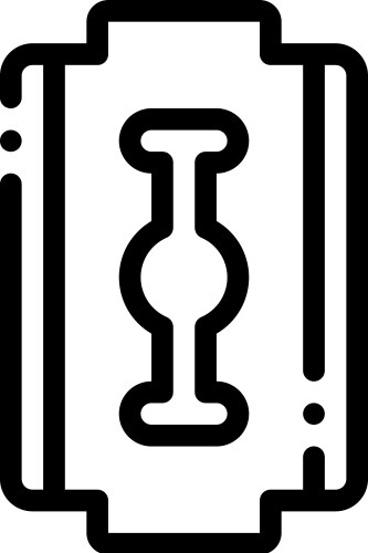 Bending icon thin linear style design isolated Vector Image