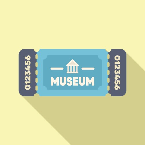 Museum ticket allowing entry for art exhibit visit