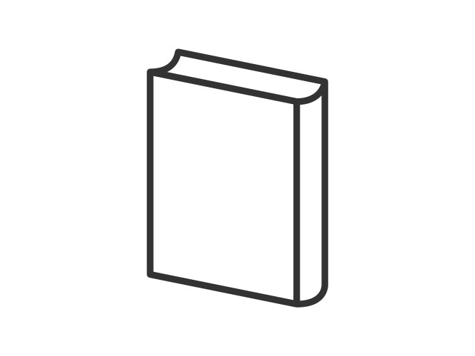 A library theme icon with book Royalty Free Vector Image