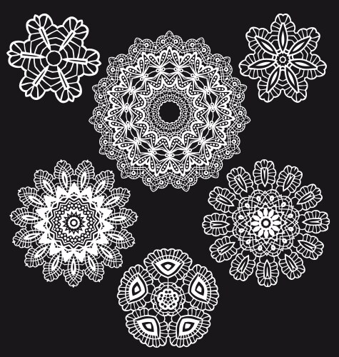 Delicate Lace Pattern Royalty Free Vector Image