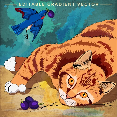 Black cat Royalty Free Vector Image - VectorStock