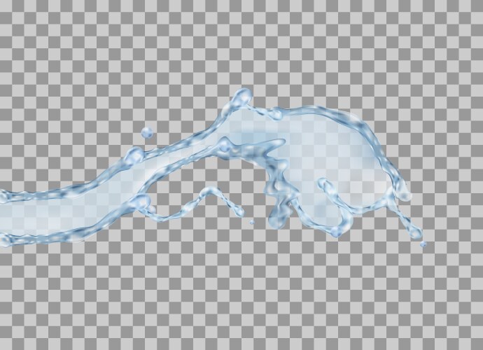 Transparent water splash Royalty Free Vector Image