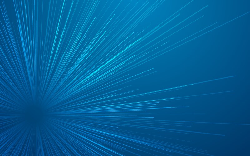 Bright blue abstract wavy tech background Vector Image