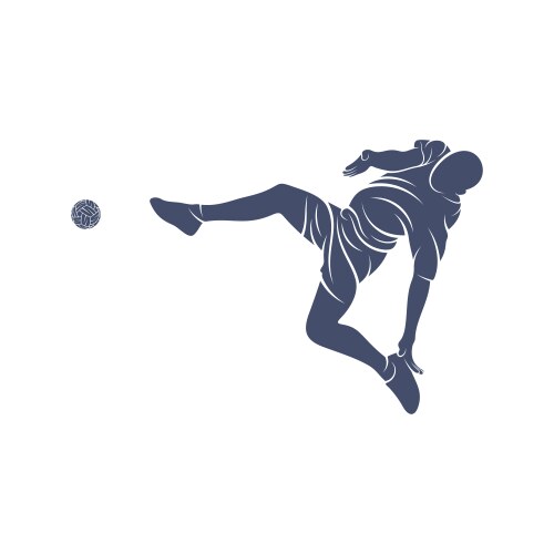 Player takraw soccer design creative Royalty Free Vector