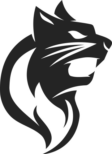 Cat logo template isolated brand identity icon Vector Image