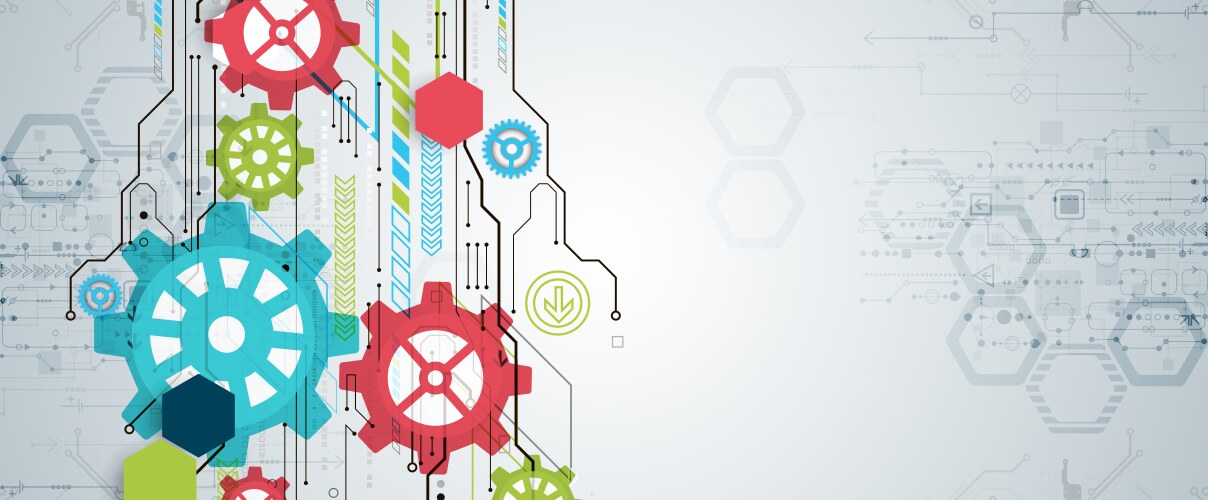 Engineering backgrounds mechanical Royalty Free Vector Image