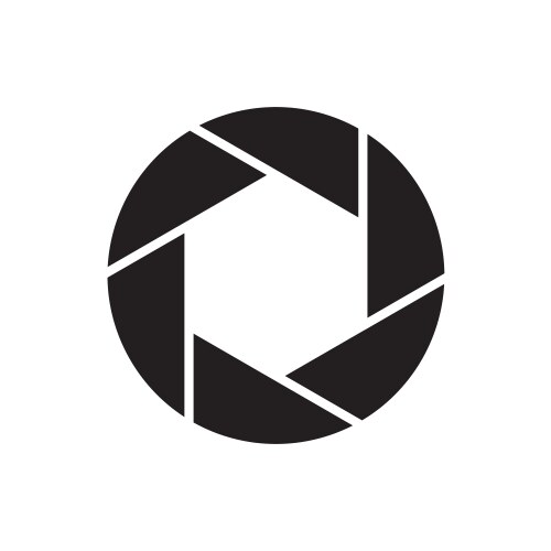 Different lens diaphragm aperture values Vector Image