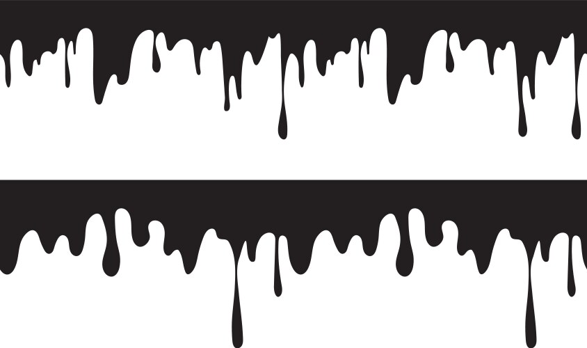 Black Ink Drips - Seamless Texture Royalty Free Vector Image
