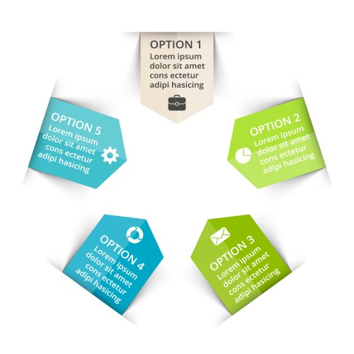 2 step template banner infographic diagram chart Vector Image