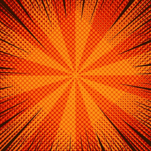 Comics Rays Background Orange Vector Images (over 1,600)