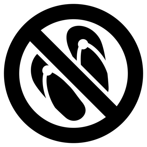 No Slipper Allowed Vector Images (over 110)