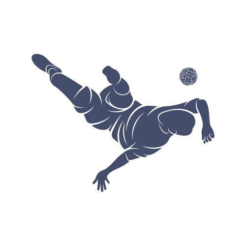 Player takraw soccer design creative Royalty Free Vector