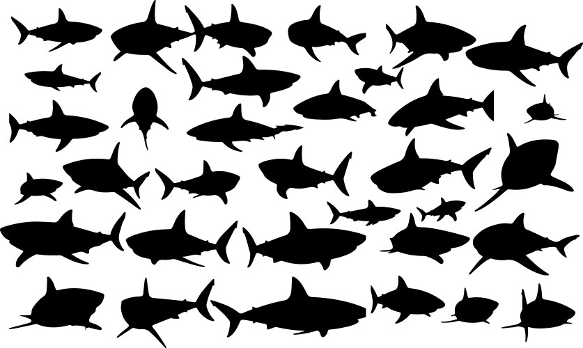 Silhouette Shark Vector Images (over 10,000)