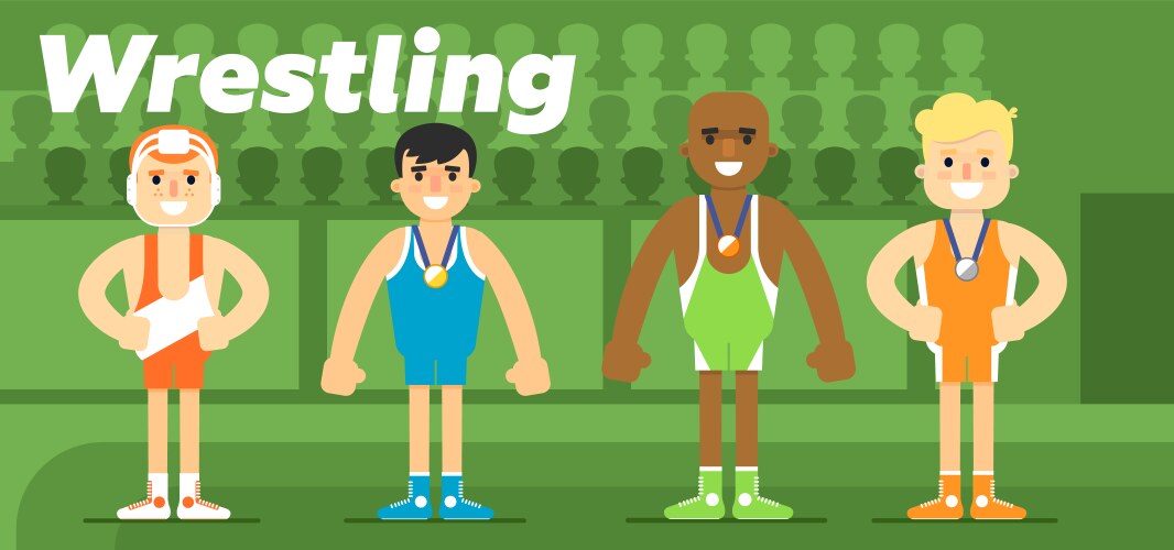 Wrestling Silhouette Vector Images (over 1,400)
