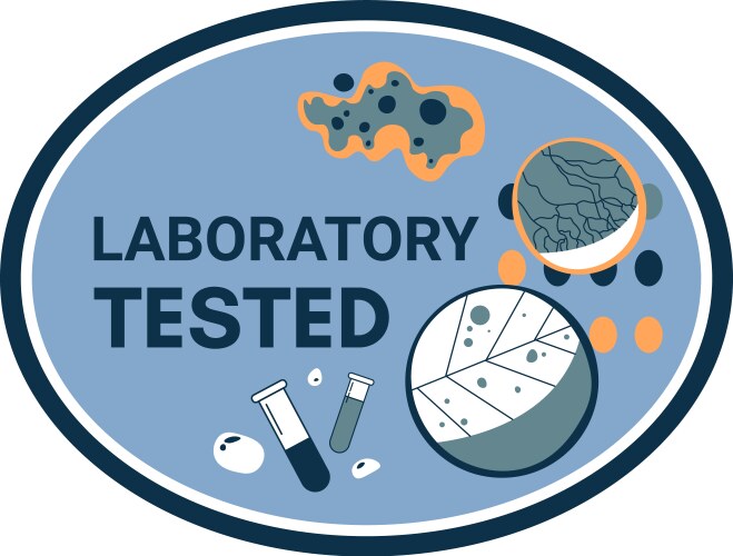 Microbiology laboratory 2x2 design concept Vector Image