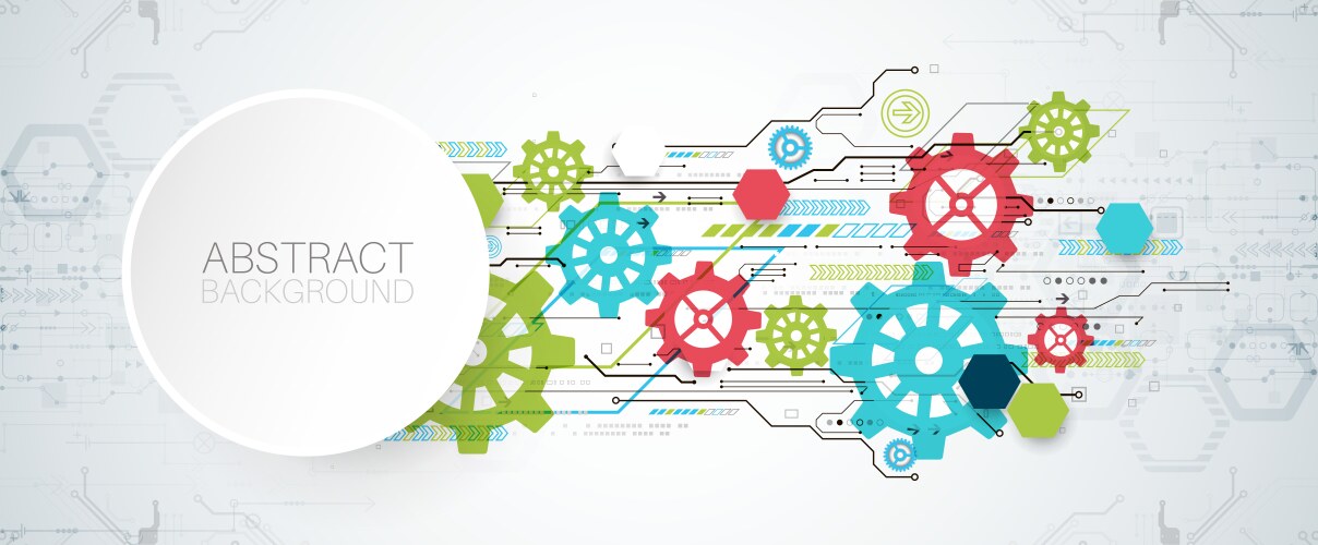 Science horizontal background Royalty Free Vector Image