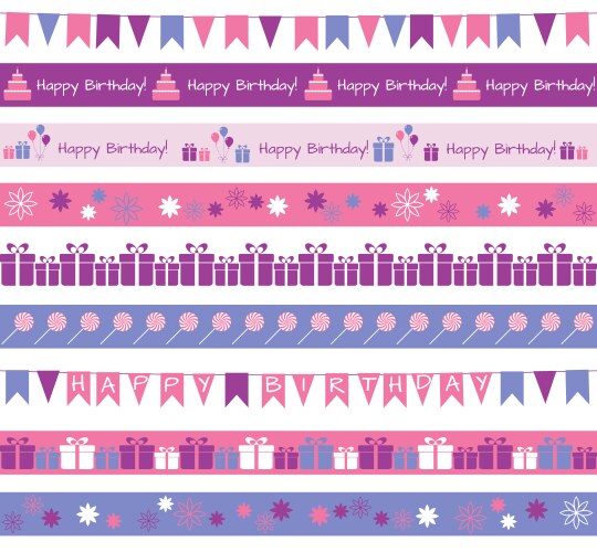 Birthday Borders Vector Images (over 61,000)