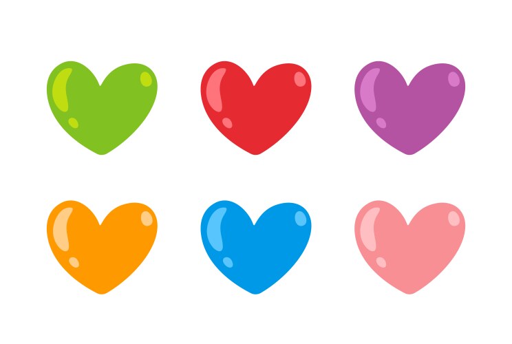 Colorful Heart Clip Art Love Heart Free Vector Clipart Images On