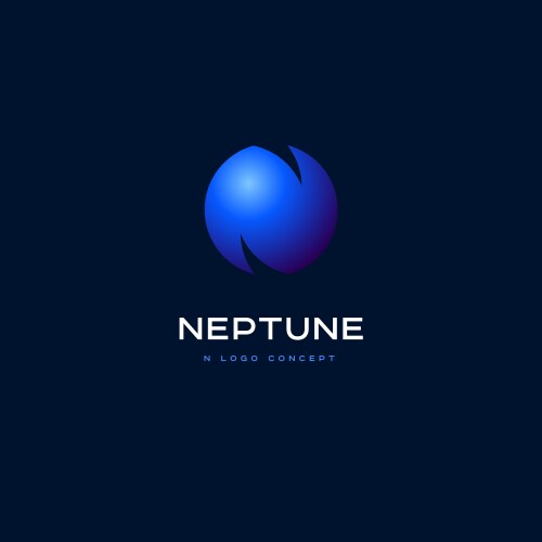 Neptune planet icon cartoon style Royalty Free Vector Image