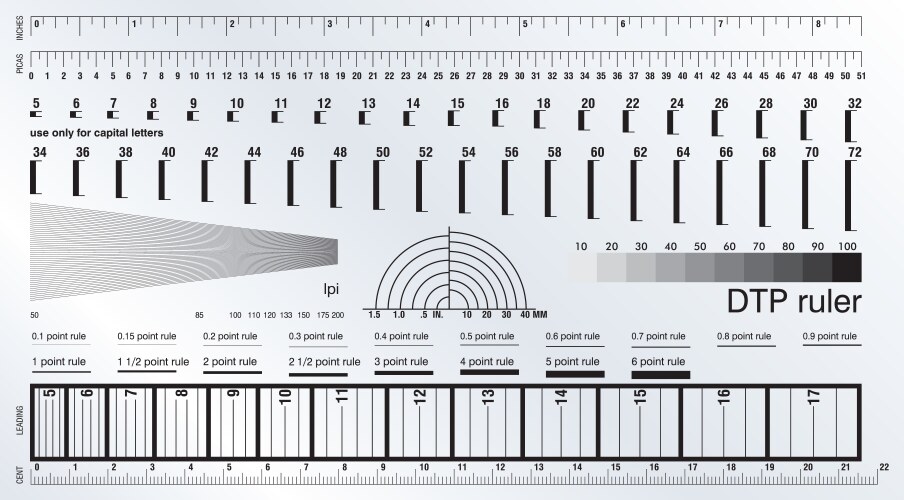 Steel ruler lines Royalty Free Vector Image - VectorStock