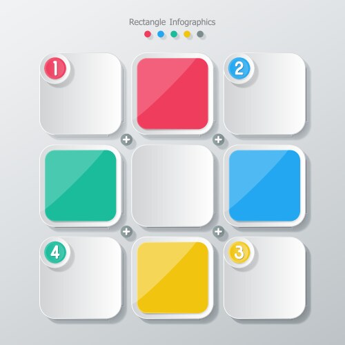 Infographics four Royalty Free Vector Image - VectorStock