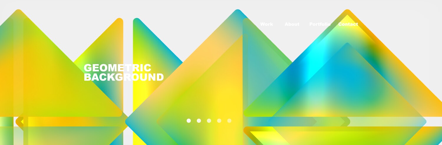 Triangle minimal web site page background design Vector Image