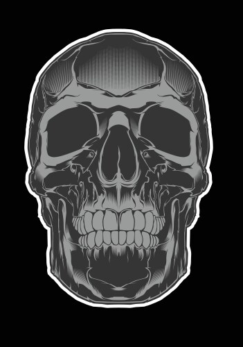 Screaming skulls Royalty Free Vector Image - VectorStock