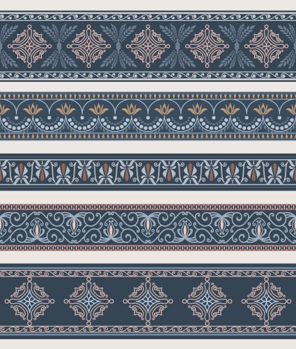 Ancient borders frames Royalty Free Vector Image