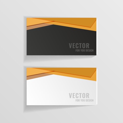 Stylish golden premium business card design Vector Image
