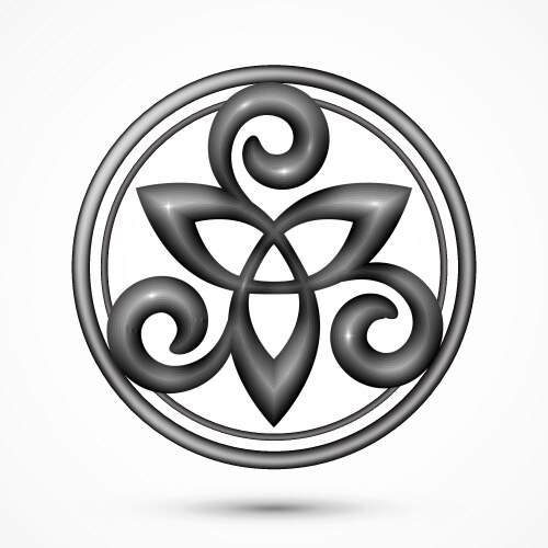 Celtic triskel symbols set Royalty Free Vector Image