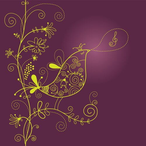 Bird background Royalty Free Vector Image - VectorStock
