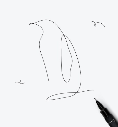 Penguin Outline Vector Images (over 2,700)