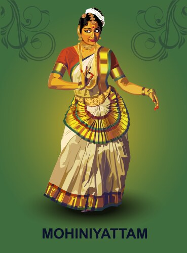 Kerala traditional folk dance theyyam full size Vector Image