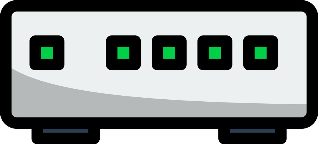 Ethernet switch icon Royalty Free Vector Image