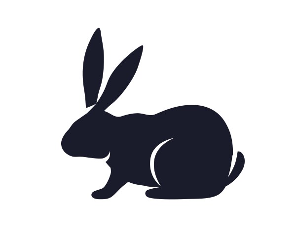 Black and White Bunny Clipart Vector Images (over 2,400)