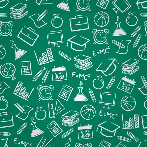 Seamless school background Royalty Free Vector Image