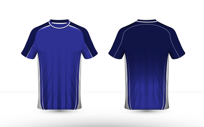 Blue and white layout e-sport t-shirt design Vector Image