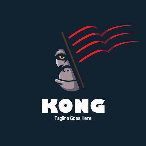 King kong logo Royalty Free Vector Image - VectorStock