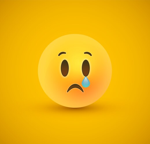 Oops emoticon face symbol Royalty Free Vector Image