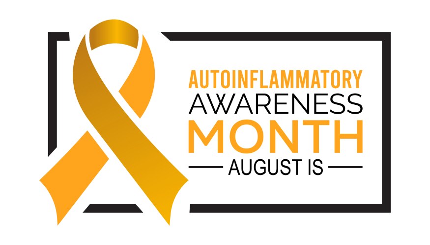Autoinflammatory awareness Royalty Free Vector Image