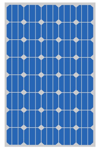 Solar cells seamless pattern for roof power Vector Image