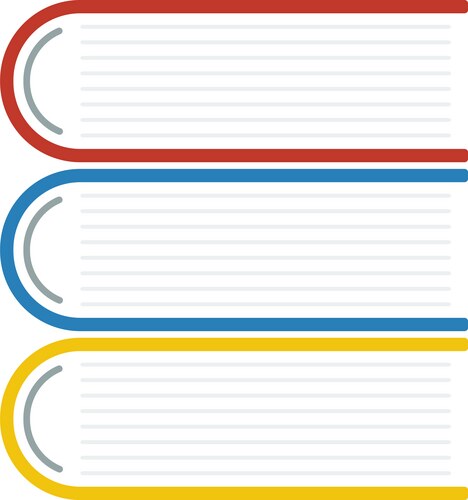 Stack of books Royalty Free Vector Image - VectorStock