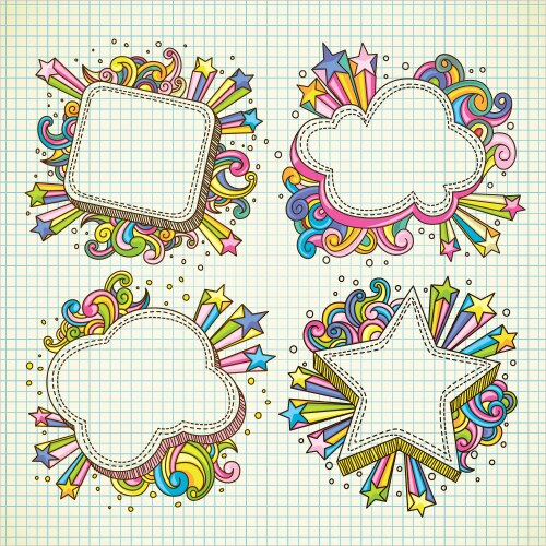 Star doodle Royalty Free Vector Image - VectorStock