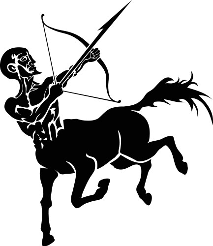 Zodiac signs sagittarius Royalty Free Vector Image