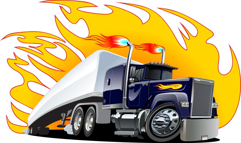 Cartoon Semi Truck Vector Images (over 1,200)