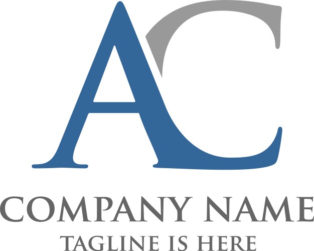 Ab initials letter logo Royalty Free Vector Image